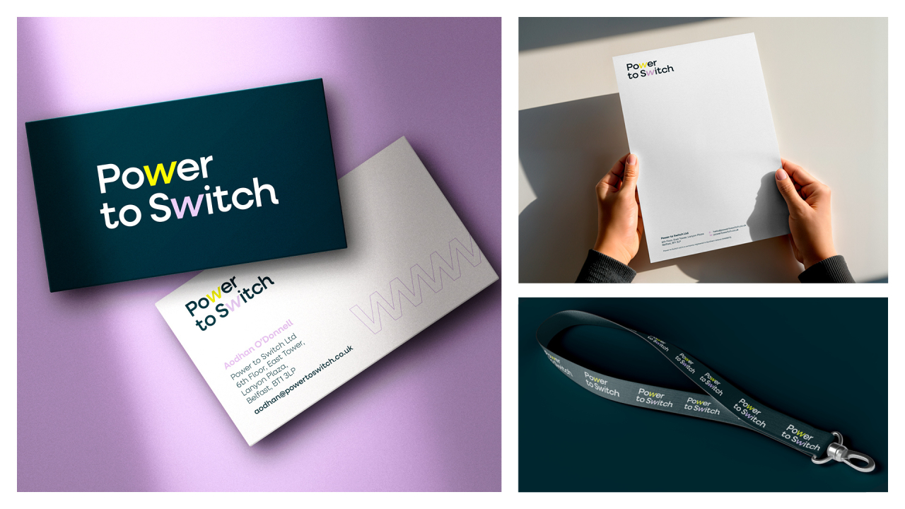 Power to Switch Brand Identity Rebrand - Whitenoise Studios